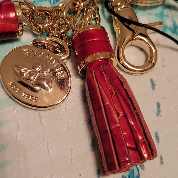 Brahmin | Accessories | Brahmin Tassel Keychain Key Fob | Poshmark